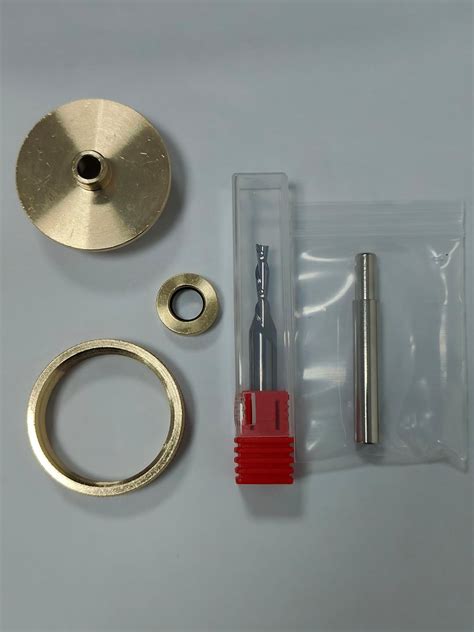 Router Bits 9500 Solid Brass Inlay Kit Replacement For Whiteside 9500 With Downcut Solid Carbide