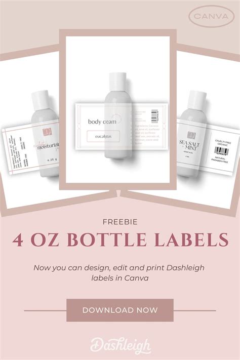 Free 4 Oz Bottle Label Designs And Templates