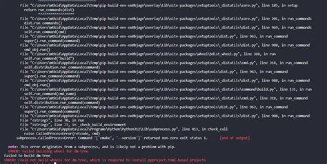 Lỗi Khi Install Keras Trong Python Mặc Dù đã Cài Cmake Programming