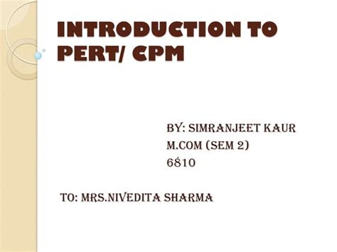 Cpm And Pert Pdf Computer Software And Applications Computing