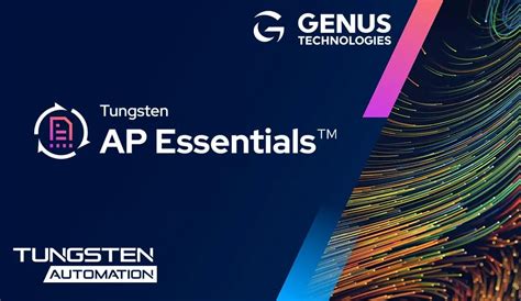 Tungsten Ap Essentials Invoice Automation In The Cloud Genus Technologies