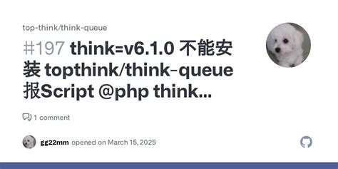 Thinkv610 不能安装 Topthinkthink Queue 报script Php Think Service
