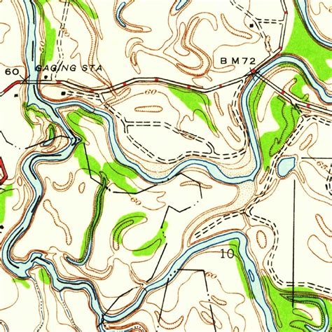 Gustine Ca 1947 24000 Scale Map By United States Geological Survey