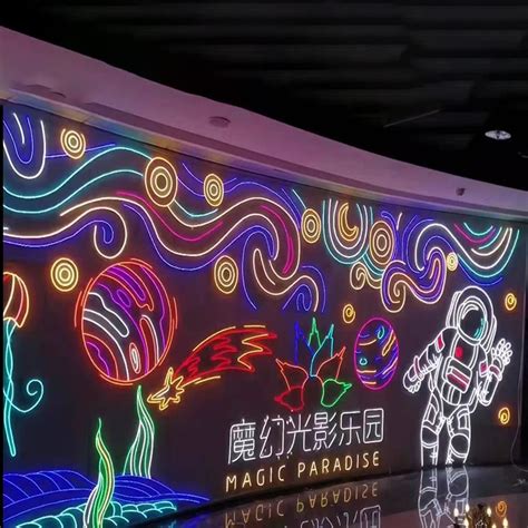 Led霓虹灯广告牌酒吧装饰网红发光造型定制幕墙灯饰画美食街亮化 虎窝淘