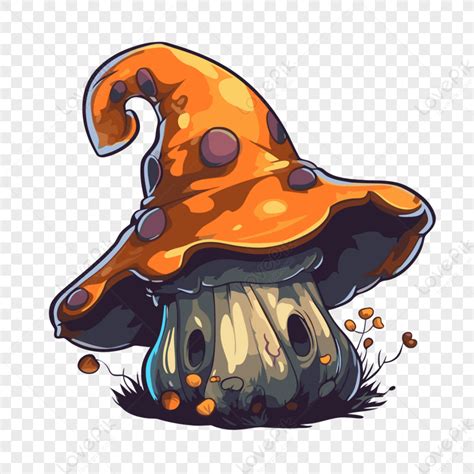 할로윈 모자 벡터 만화 상표 클립 아트 Png 일러스트 무료 다운로드 Lovepik