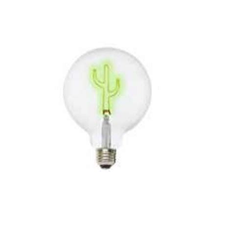 Tcp Lighting 1w Led G40 Shape Filament Bulb Cactus E26 120v Green Tcp Lighting 1w Led G40 Shape Filament Bulb Cactus E26 120v Green