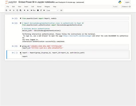 embed and visualize with power bi in jupyter notebooks tools