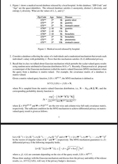 1 Figure I Shows A Medical Record Database Released