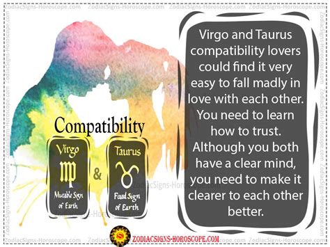 Virgo And Taurus Compatibility Love Life And Trust Compatibility