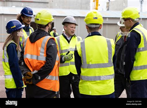 Defence Secretary Grant Shapps Visiting Bae Systems In Glasgow Meeting