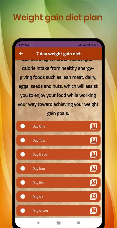 Weight Gain Meal Plan Apk For Android Download