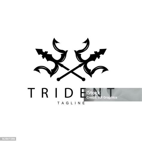 트라이던트 무기 포세이돈 왕의 벡터 창 해왕성 기호 템플릿 디자인 경호에 대한 스톡 벡터 아트 및 기타 이미지 경호 고대 그리스 고대 그리스 양식 Istock