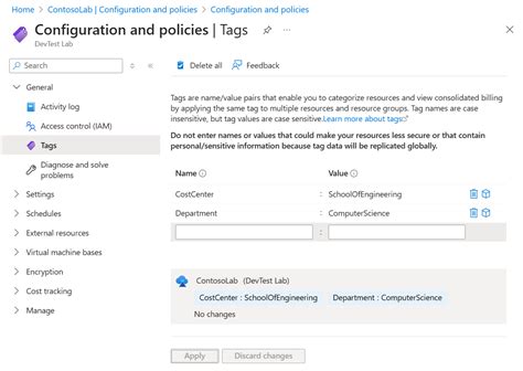 Track Costs Associated With A Lab In Azure Devtest Labs Azure Devtest Labs Microsoft Learn