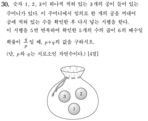 2022 고3 6월 모의고사 수학 확률과 통계 30번 봉봉수학 2022 고3 6월 모의고사 수학 확률과 통계 30번 봉봉수학