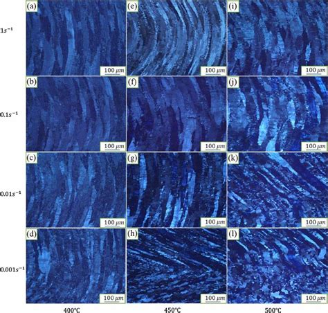 Effects Of Hot Deformation Temperature And Strain Rate On The Download Scientific Diagram