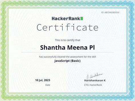 Shantha Meena On Linkedin Im Happy To Share That Ive Obtained A New