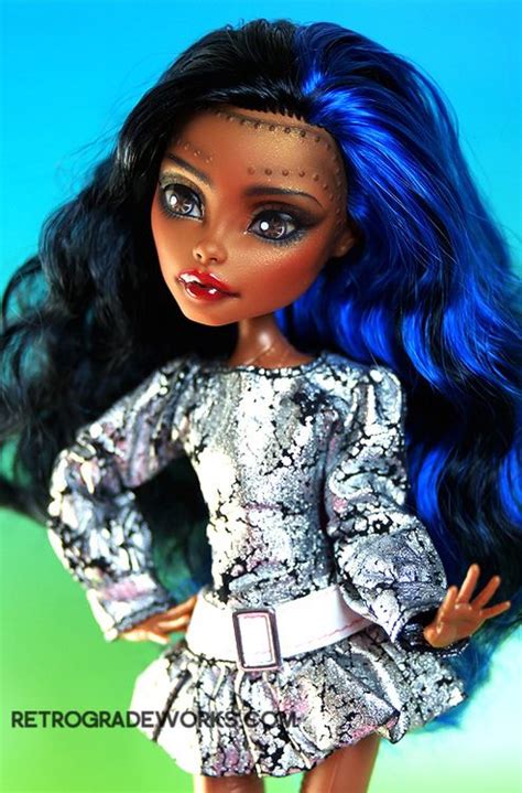 Blue Haired Doll Close Up