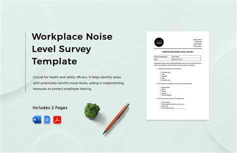 Workplace Noise Level Survey Template In Word PDF Google Docs Download Template Net