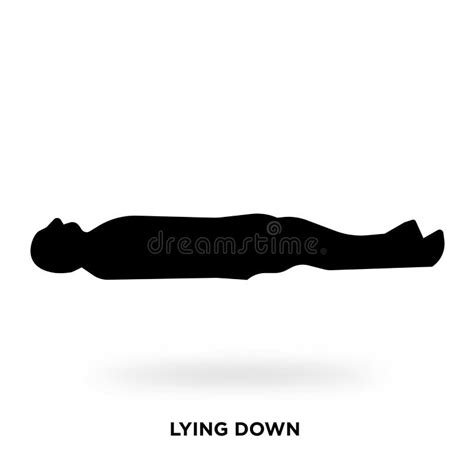 Lying Down Silhouette Stock Illustration Illustration Of Shape 110787618