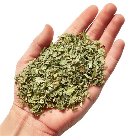 Hand Holding Crushed Dried Catnip Leaves 44619488 Png