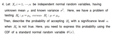 solved 4 let x i 1 n be independent normal random