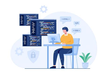 Premium Vector Web Development Programming Languages Css Html It