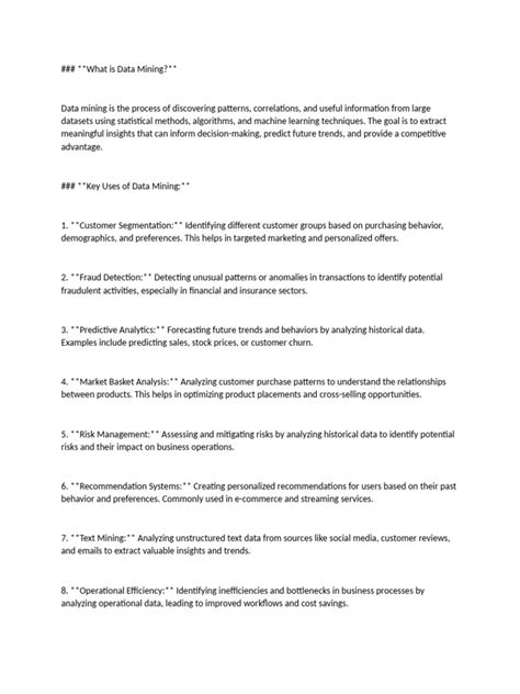 Datamining Notes Pdf Data Analysis Analytics