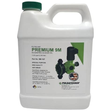 9m 1qt Pulsafeeder Pulsalube Premium 9m Eccentric And Gear Oil 1 Quart