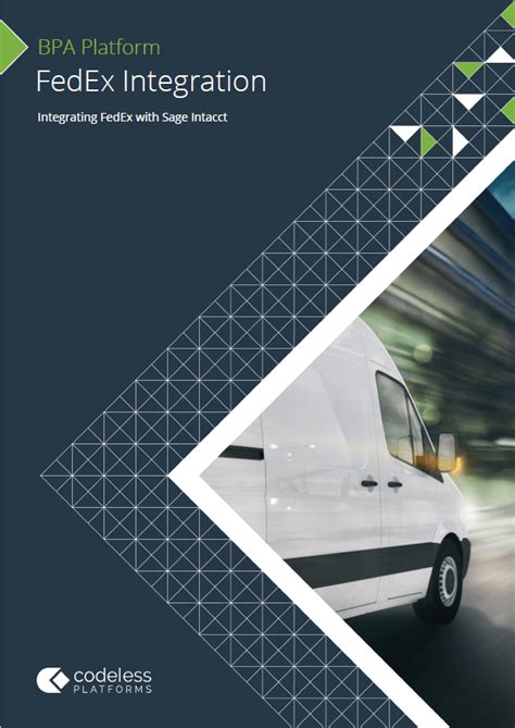 Fedex Sage Intacct Integration Codeless Platforms