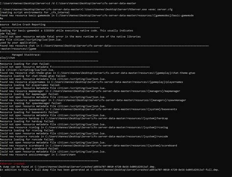 Fxserver Crashed Plz Help Server Discussion Cfxre Community