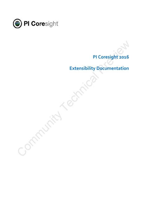 Pi Coresight 2016 Extensibility Documentation Pdf Scope Computer Science Parameter