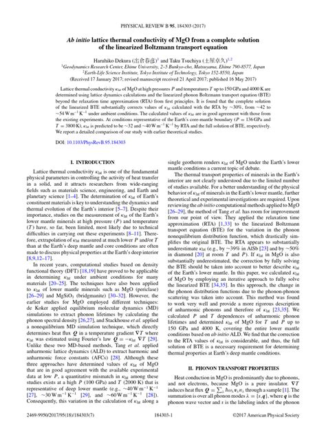 Ab Initio Lattice Thermal Conductivity Of Mgo From A Complete Solution Of The Linearized