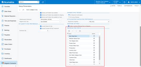 Setting Up Parameters In Acumatica Kensium Products Documentation