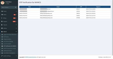 otp verification for whmcs whmcs marketplace