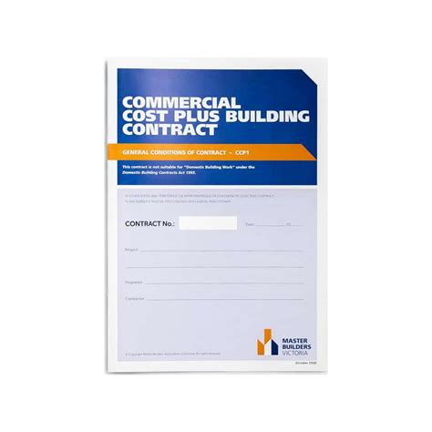 Commercial Cost Plus Contract Mbv
