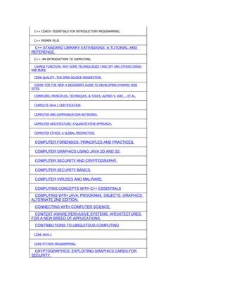 Computer Science DOC Web Development Internet