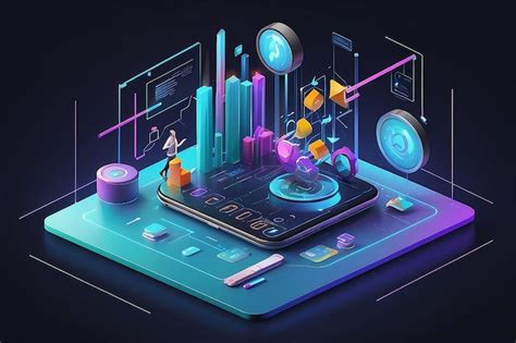 premium ai image process optimization concept illustration