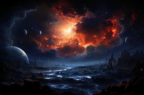 Premium Ai Image An Art Image Of Galaxy In The Style Of Mystical Realism Ai Generative