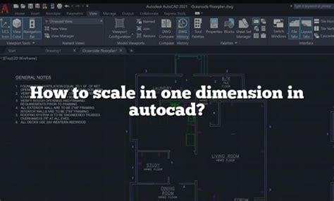 How To Scale In One Dimension In Autocad