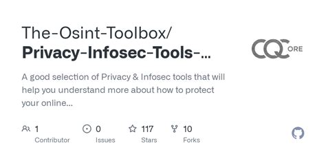 Github The Osint Toolboxprivacy Infosec Tools Resources A Good