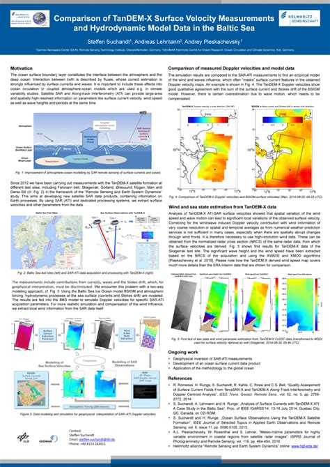 Pdf Comparison Of Tandem X Surface Velocity Measurements And Hydrodynamic Model Data In The