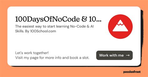 100daysofnocode And 100daysofai Passionfroot