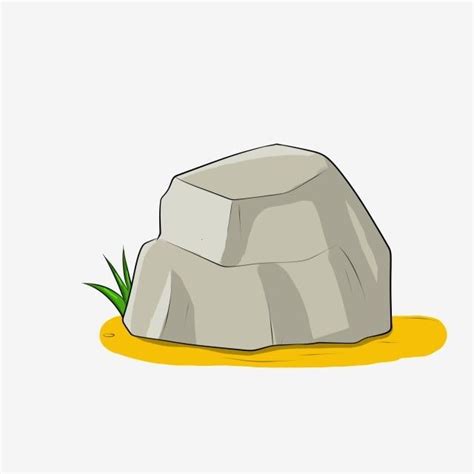 Cartoon Stone Yellow Cartoon Pattern Stone Hard Hard Stone Png E Psd