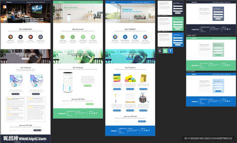 网页设计图 英文模板 Web界面设计 设计图库 昵图网