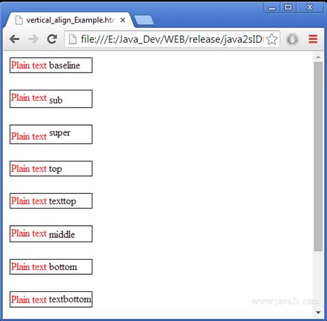 Html Css Vertical Align