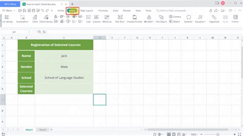 How To Insert Check Box Wps Office Academy
