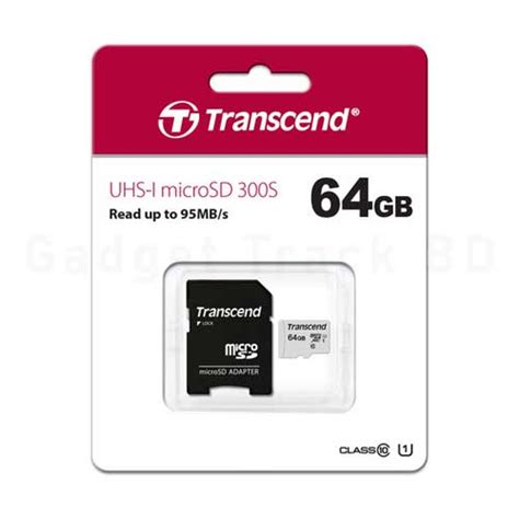 Transcend GB Micro SD UHS I U Memory Card With Adapter Gadget Track BD