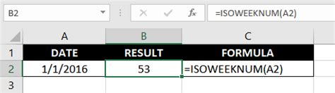 Excel ISOWEEKNUM Function How To Use