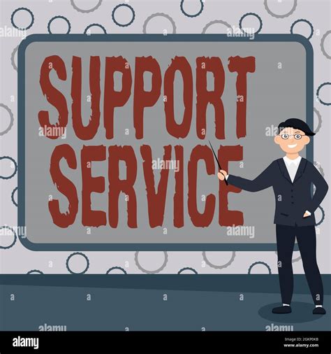 Text Caption Presenting Support Service Business Approach Activity For
