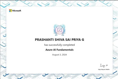 g prashanti shiva sai priya on linkedin microsoft azure challenge